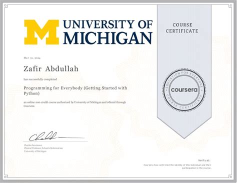 Completed Python Course On Coursera Zafir Abdullah Posted On The Topic Linkedin