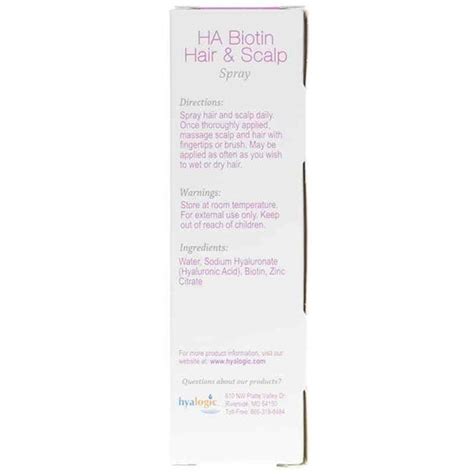 Ha Biotin Hair And Scalp Spray Hyalogic