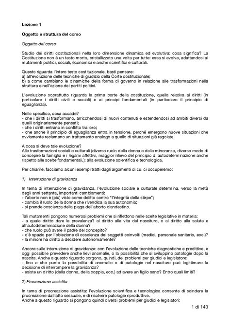 Riassunti Slides Costituzionale Progredito Dispense Di Diritto