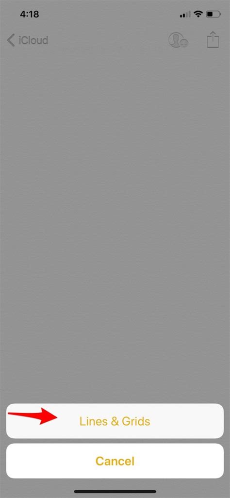 Cómo cambiar el estilo del papel en Notes en el iPhone