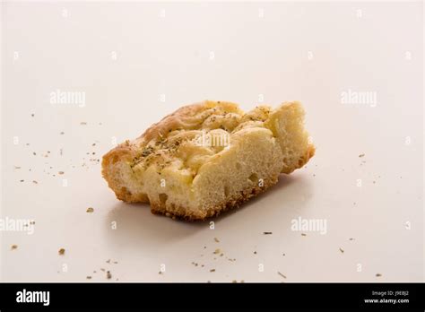 Focaccia Mediterranean Homemade Bread Rustic Italian Simplicity Stock