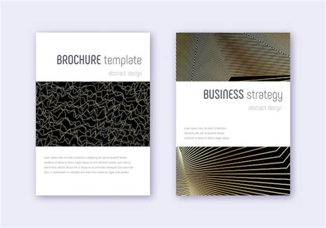 Premium Vector Minimalistic Cover Design Template Set Gold Abstr