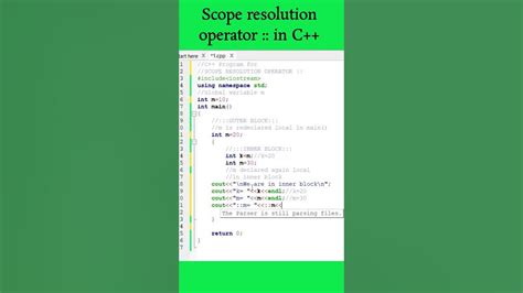 4 scope resolution operator local and global variable c