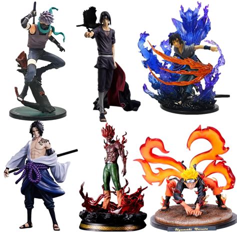 나루토 시푸덴 인형 카카시 우치하 이타치 사스케 조각상 Pvc 액션 인형 장식 컬렉션 장난감 나루토 피규어 Null Aliexpress