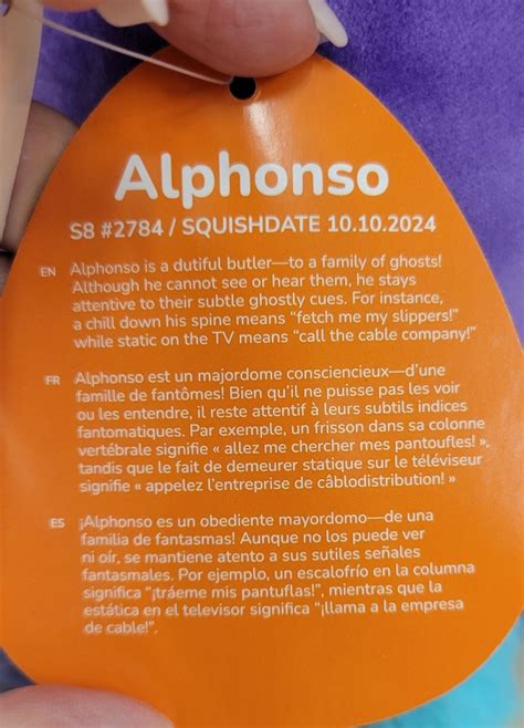 Alphonso Winking Fuzzy Tentacles The Monster Squishmallows Halloween