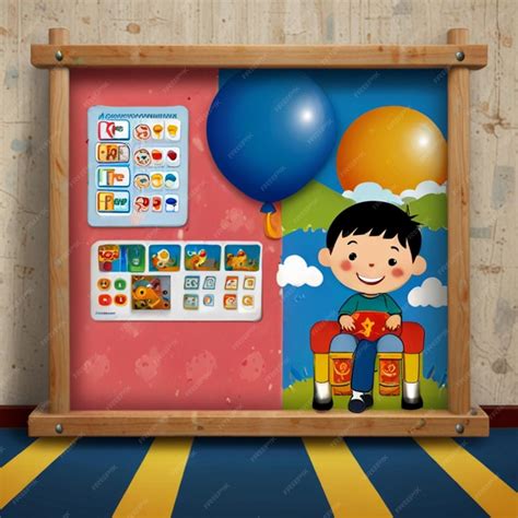 Empty Primary School Classroom Premium Ai Generated Image