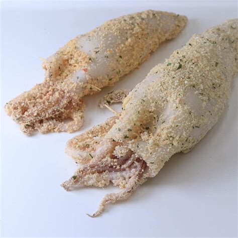 Stuffed Squid Breaded Siciliana Fish