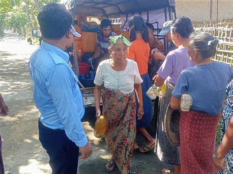 မြေပုံမြို့နယ်၊ ထူးချေကျေးရွာ အုပ်စုနေပြည်သူများသို့ စားသုံးဆီ ၁ ပိဿာလျှင် ၅၃၀၀ ကျပ်နှုန်းဖ