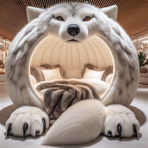 Giant Wolf Lounging Pod A Bold And Unique Relaxation Experience