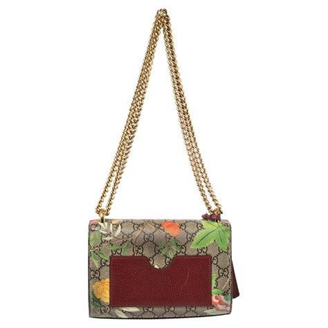 Gucci Multicolor Tian Gg Supreme Canvas And Leather Small Padlock