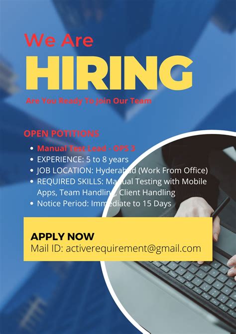 Prasanth Ss On Linkedin Manual Test Lead Ops 3 Experience 5 To 8