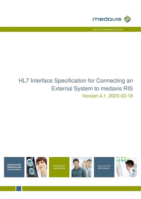 Pdf Hl7 Interface Specification For Connecting An External · Hl7