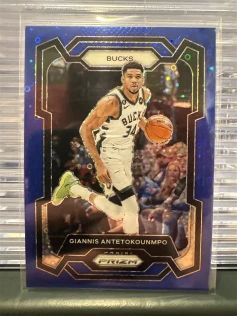Giannis Antetokounmpo 2023 24 Prizm Discoteca Fast Break Blu150