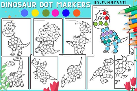 free dot marker coloring pages unleash creativity and fine motor skills