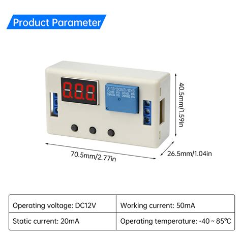 Pcbfun Dc 12v Delay Timer Relay Led Digital Display Programmable