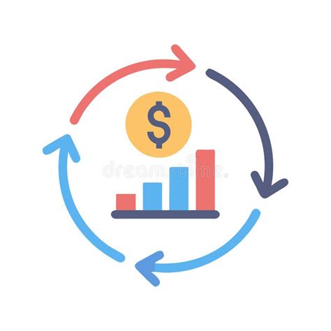 Dynamic Business Sales Cycle Icon Stock Vector Illustration Of