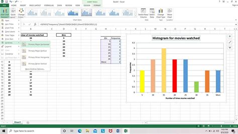 how to construct a histogram in excel 2016 tidesouth