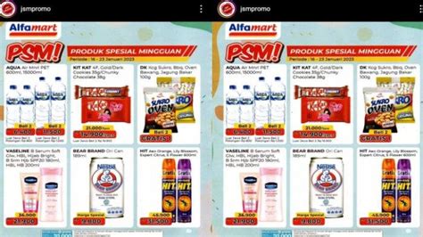 Belanja Murah Promo PSM Alfamart Terbaru Januari Diskon Beli Lebih Hemat