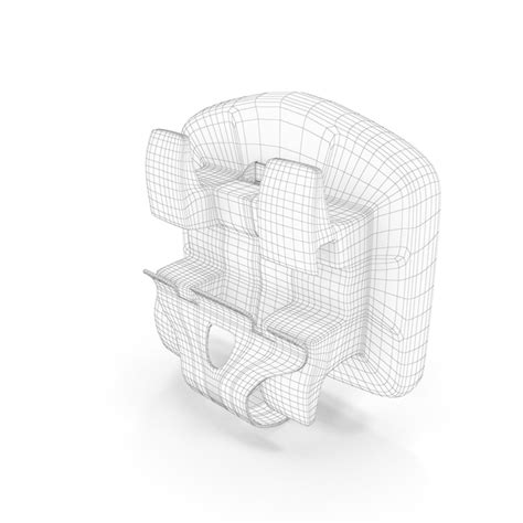 Self Ligating Dental Braces Bracket Open 3d Object 2299462171