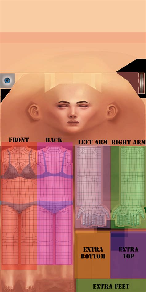 Sims 4 Uv Template