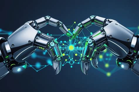 Devops Robotics And Green Governance Fusion Stock Illustration