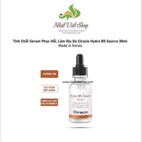 Tinh Chất Serum Phục Hồi Làm Dịu Da Ciracle Hydra B5 Source 30ml Shopee Việt Nam