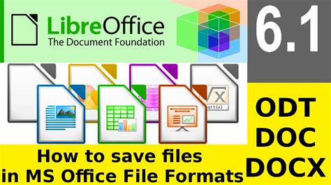 Tuto Libreoffice 613 How To Save Your Libreoffice Writer File In Doc
