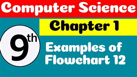 9th Class Computer Science Chapter 1 Flowchart Examples No 12 Class