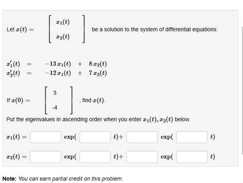 Solved Let X T X1 T X2 T Be A Solution To The System Of Chegg Com