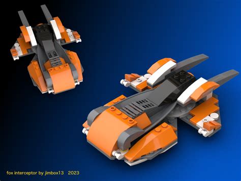 Lego Moc Fox Interceptor By Jimbox13 Rebrickable Build With Lego