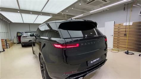 포스가 올 블랙 신형 레인지로버 스포츠 오토바이오그래피 썬팅 글라스틴트 슈어x 틴팅으로 흑간지 완성 Youtube