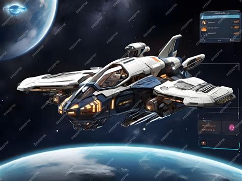 Interactive Spaceship Customization Design Your Own Spacecraft Premium Ai Generated Image