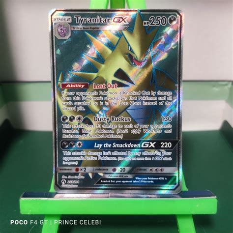 Pokemon Tcg Tyranitar Gx Full Art Shopee Philippines
