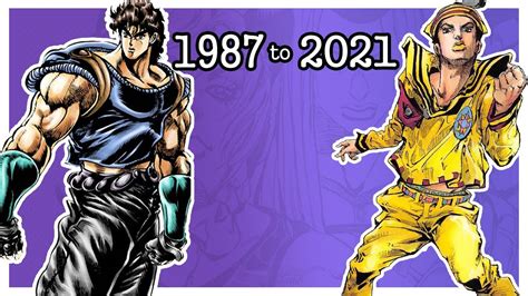The Artistic Evolution Of Jojos Bizarre Adventure Youtube