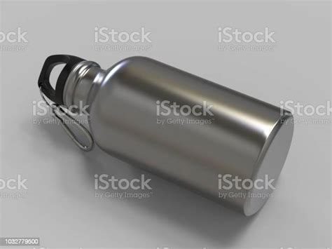 스포츠 Sipper 병을 모의 회색 배경에 절연 물 및 템플릿 디자인에 대 한 흰색 빈 병 3d 렌더링 그림입니다 0명에 대한