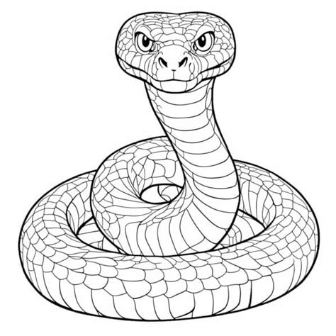Descarga Imagen De Serpiente Para Páginas Para Colorear Y Educación