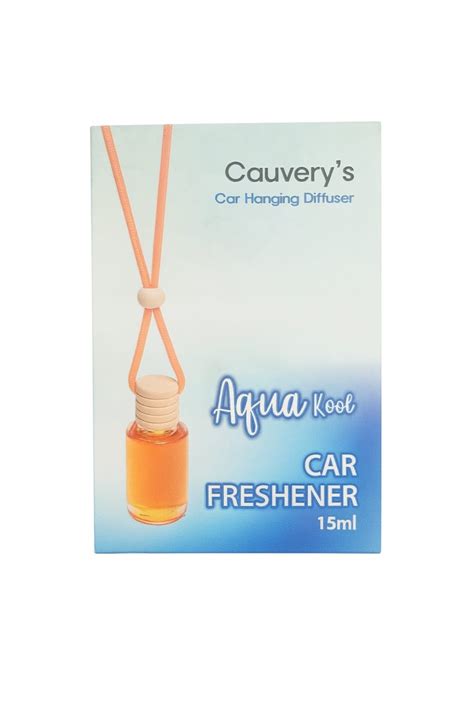 Cauvery Car Hanging Diffuser Aqua Kool Fragrance 15ml Cauvery