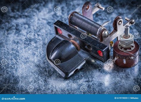 Electric Resistor Toggle Switch On Metallic Stock Image Image Of Longstanding Copper 61919059