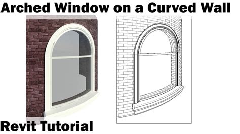 Revit Tutorial Arched Window On A Curved Wall YouTube