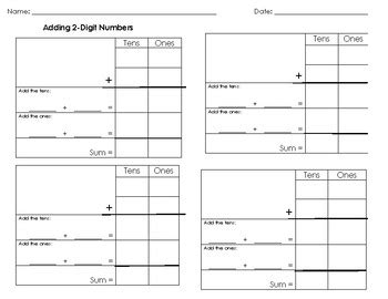 Adding With Partial Sums By Keeping Up With Mrs Jones TpT