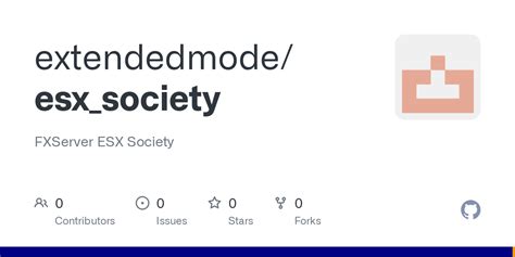 GitHub Extendedmode Esx Society FXServer ESX Society
