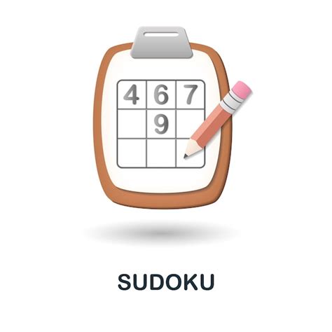 Premium Vector Sudoku Icon 3d Illustration From Table Games