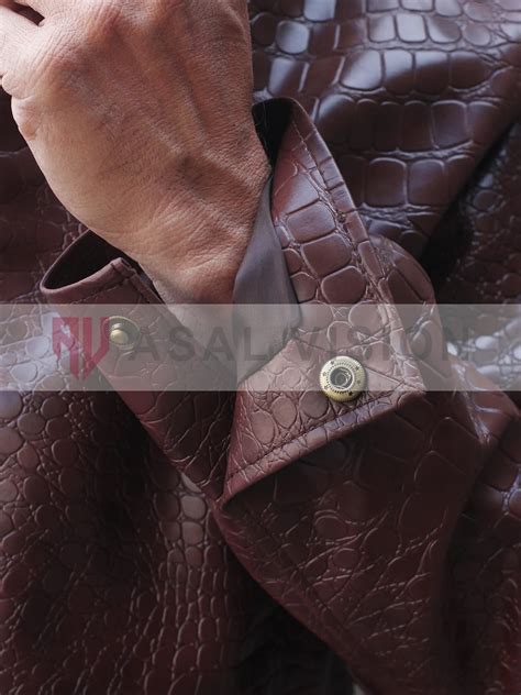 Dante Fast X 2023 Brown Crocodile Leather Jacket 10 Off Asal Vision