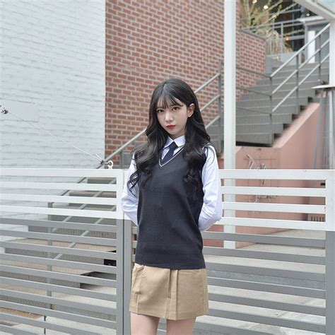 교복몰 그레이화이트롱조끼 여자 교복조끼 교복가디건 교복구매 교복 학생가디건 교복가격 중학교 홈플러스 택배배송