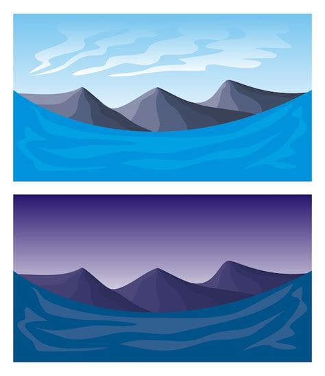 Premium Vector Seamless Landscape Separated Layers For Parallax Effect
