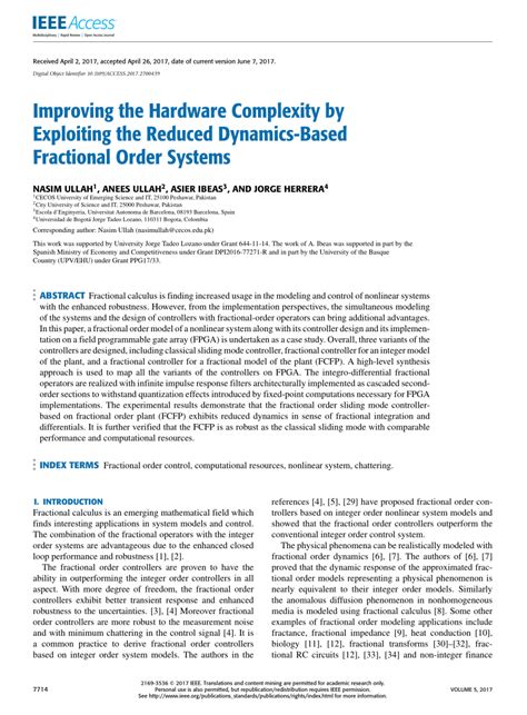 Pdf Improving The Hardware Complexity By Exploiting The Reduced