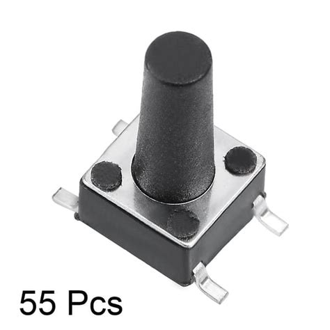 6x6x12mm Momentary Panel Pcb Smd Smt Push Button Spst Tactile Tact