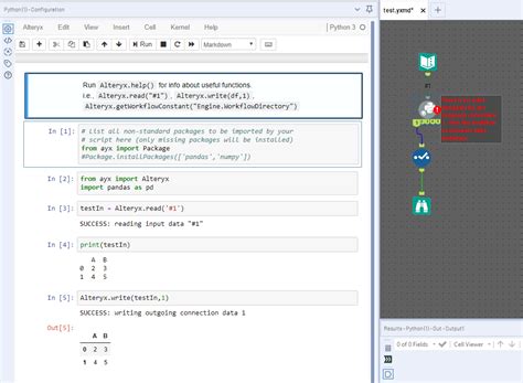 solved python tool issues with output alteryx community