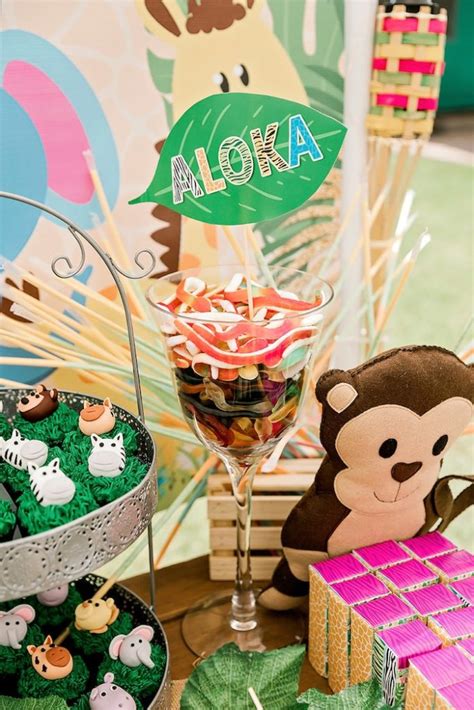 Karas Party Ideas Jungle Animal Safari Birthday Party Karas Party Ideas