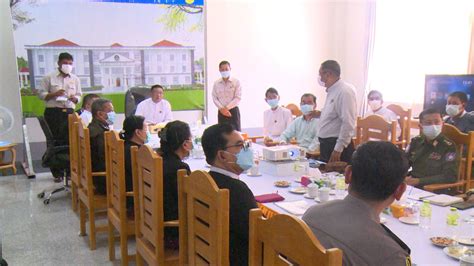 မွန်ပြည်နယ်ဝန်ကြီးချုပ် ဦးဇော်လင်းထွန်း မွန်ပြည်နယ်တရားလွှတ်တော် ပင်မအဆောက်အဦ တည်ဆောက်ပြီးစီးနေမ